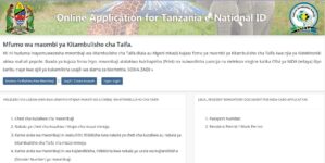 Namba ya Nida (How to Get NIDA Number NIN) Tanzania - Price in Tanzania